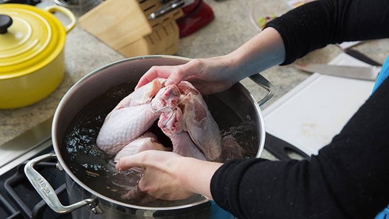 how to cook a turkey after brining