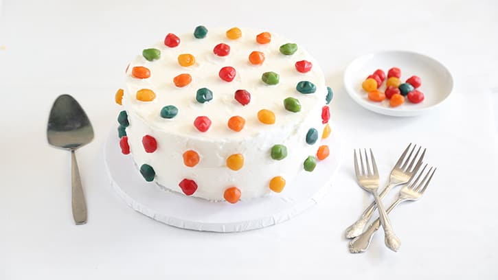 How to Decorate a Confetti Cake - BettyCrocker.com