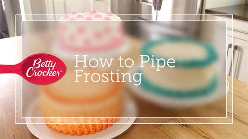 How to Pipe Frosting - BettyCrocker.com